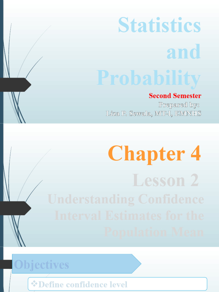 Chapter 4 Lesson 2 | PDF | Confidence Interval | Normal Distribution