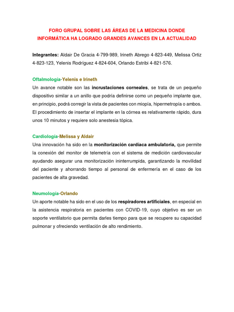 Foro Grupal | PDF