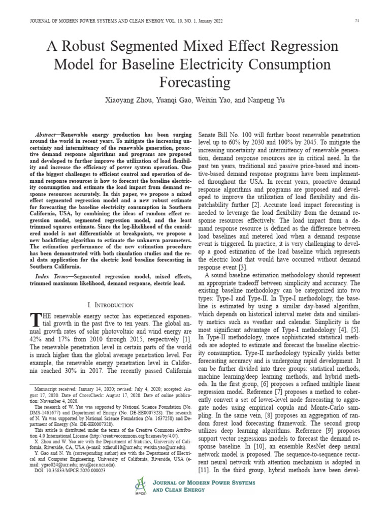 Ref - 11 - A Robust Segmented Mixed Effect Regression Model For Baseline Electricity Consumption ...
