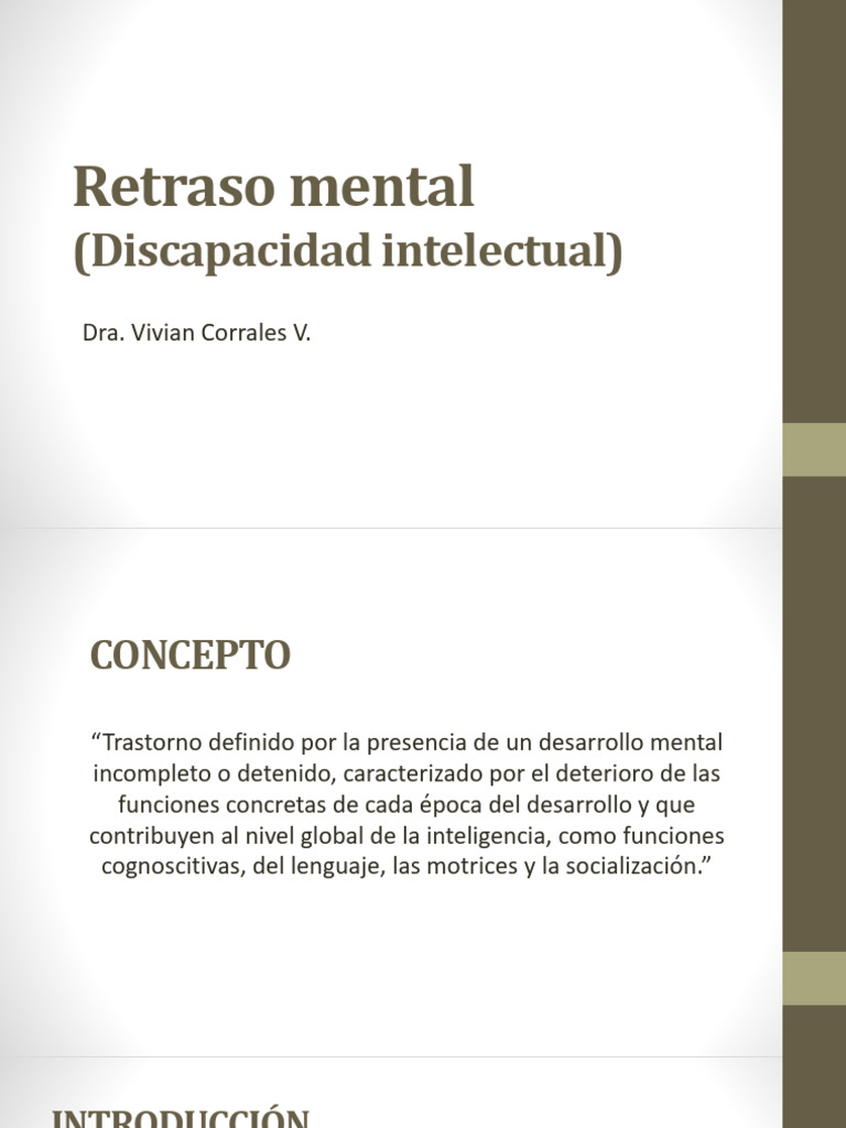 Retraso Mental | PDF | Discapacidad intelectual | Cociente de inteligencia