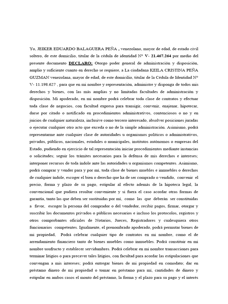 Poder General Amplio 2 | Descargar gratis PDF | Bancos | Propiedad