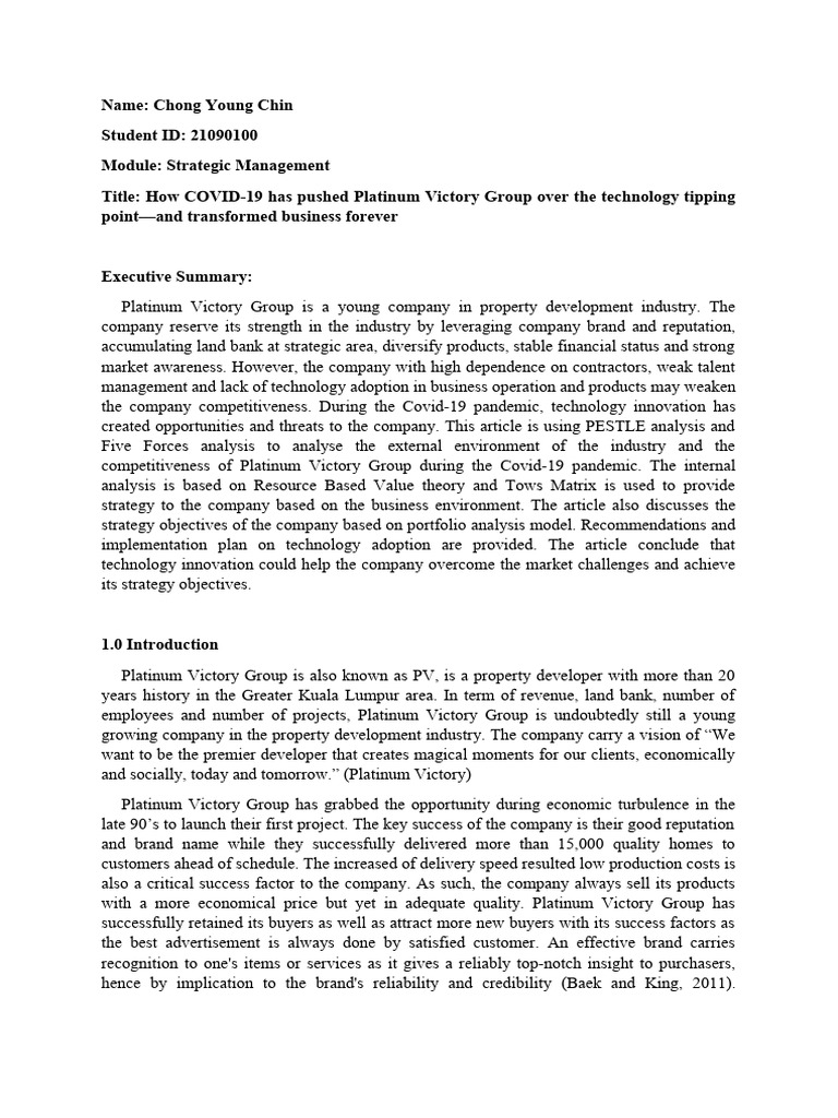 Strategic Management - Revision | Download Free PDF | Digital Marketing ...