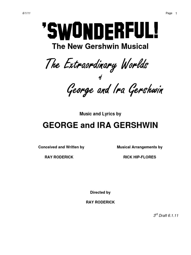 'Swonderful! LIBRETTO (A) | PDF | Handcuffs | Musical Theatre