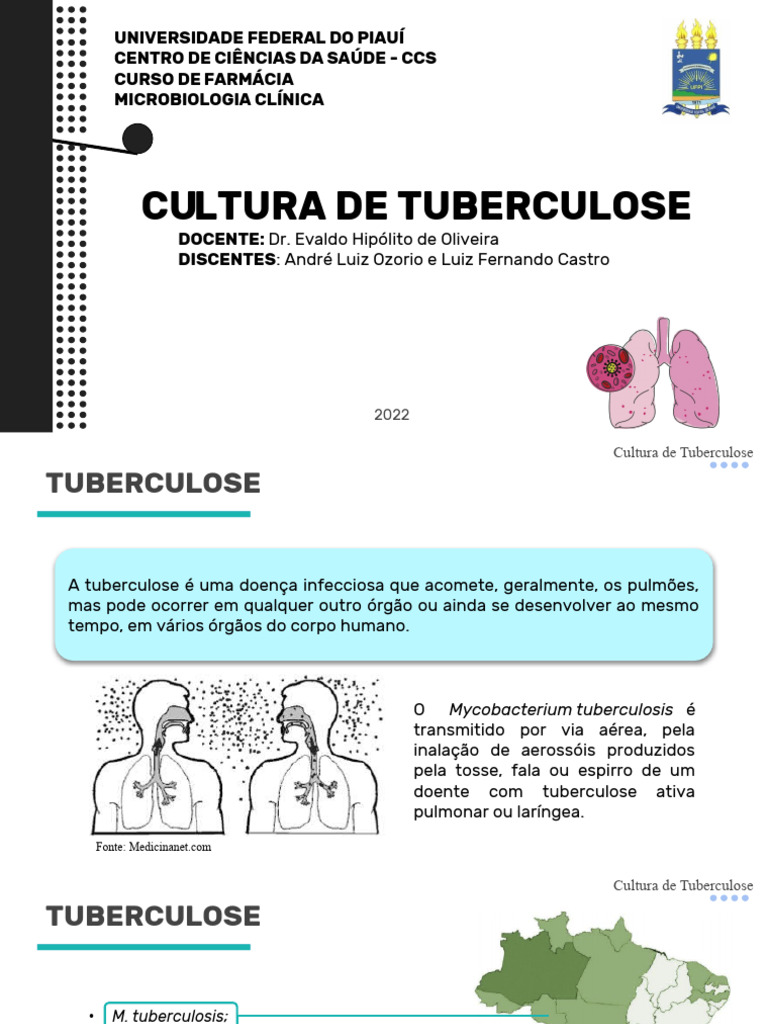 Cultura de Tuberculose | PDF | Tuberculose | Mycobacterium tuberculosis