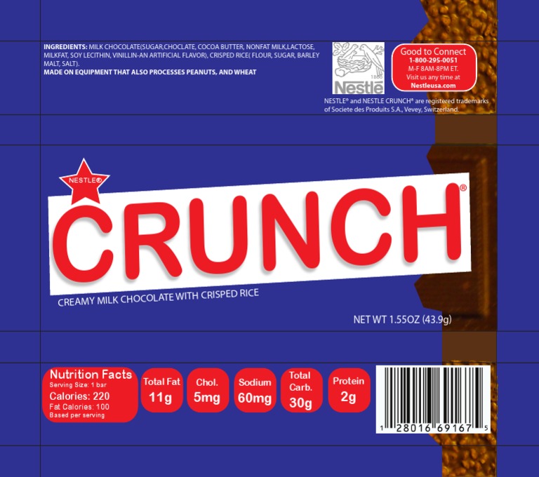 Crunch Bar Nutrition Facts | PDF