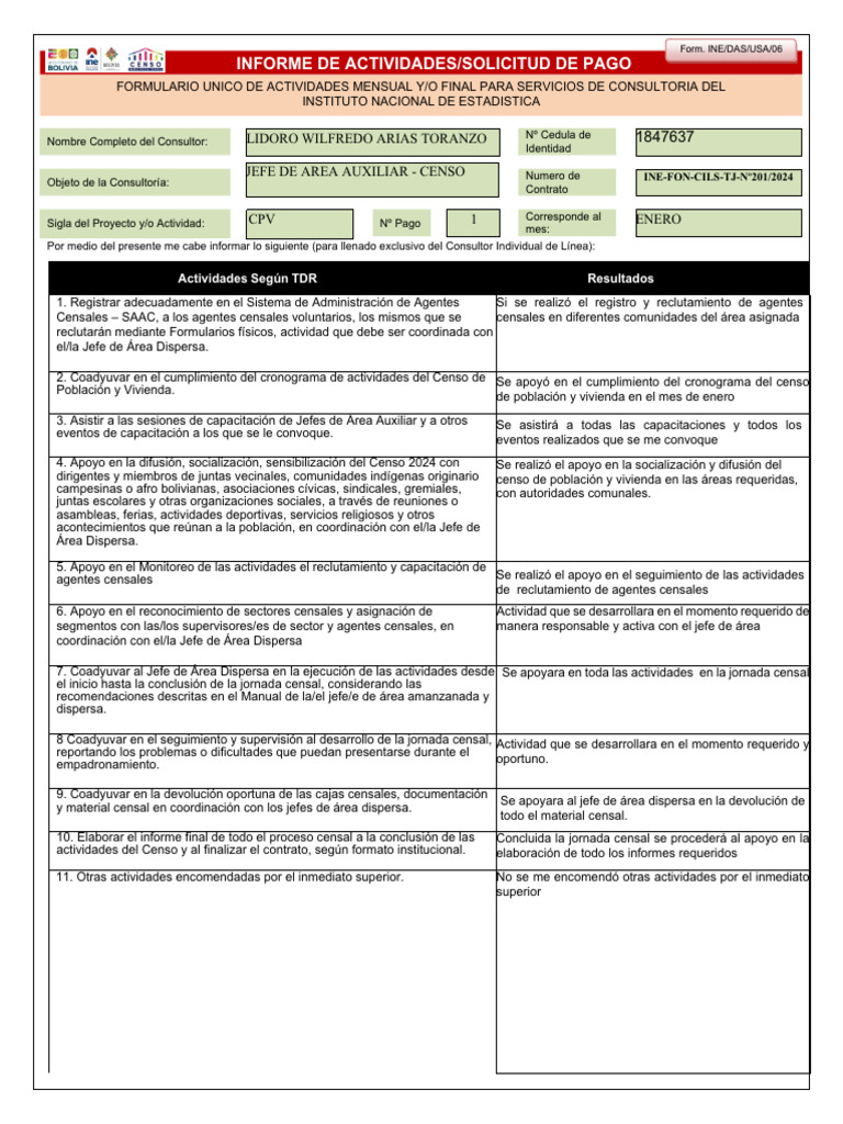modelo de informe | PDF