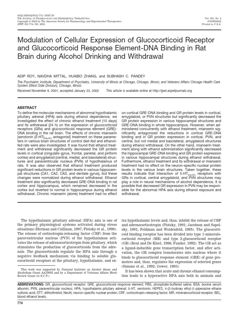 GR Paper JPET | PDF | Hippocampus | Hippocampus Anatomy