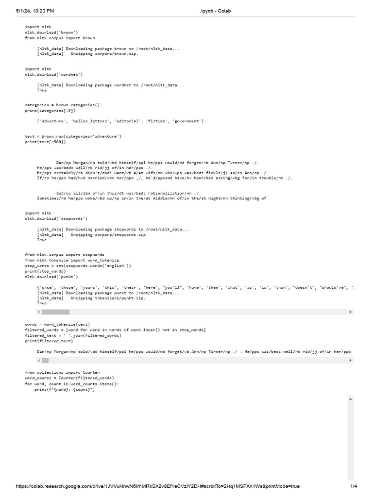 NLP Assignment | PDF | Linguistics | Applied Linguistics NLP Assignment | PDF | Linguistics | Applied Linguistics