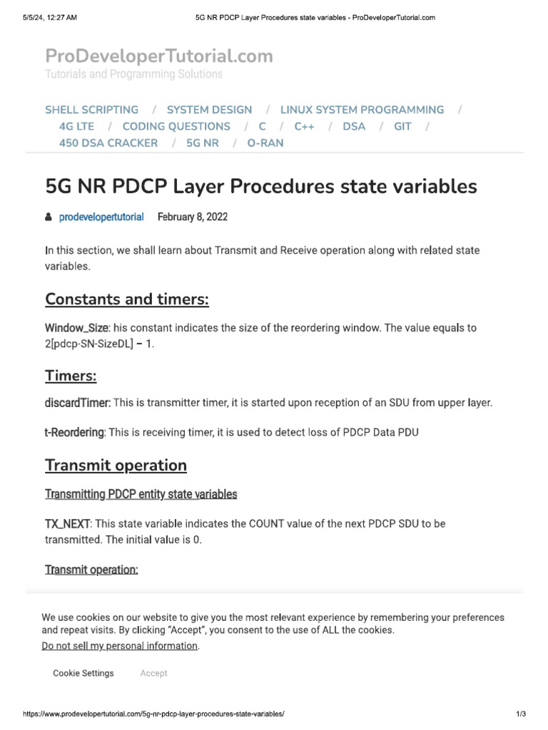 PDCP Lyer | PDF