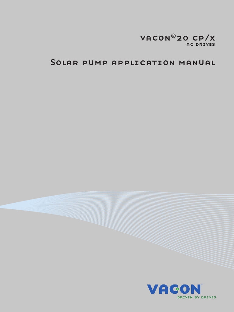 Vacon 20 CP X Solar Application Manual DPD01601E UK | Download Free PDF | Photovoltaic System ...