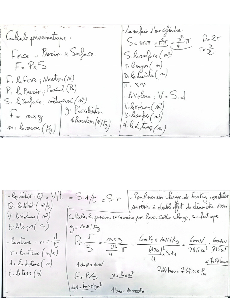 calcule pneumatique | PDF