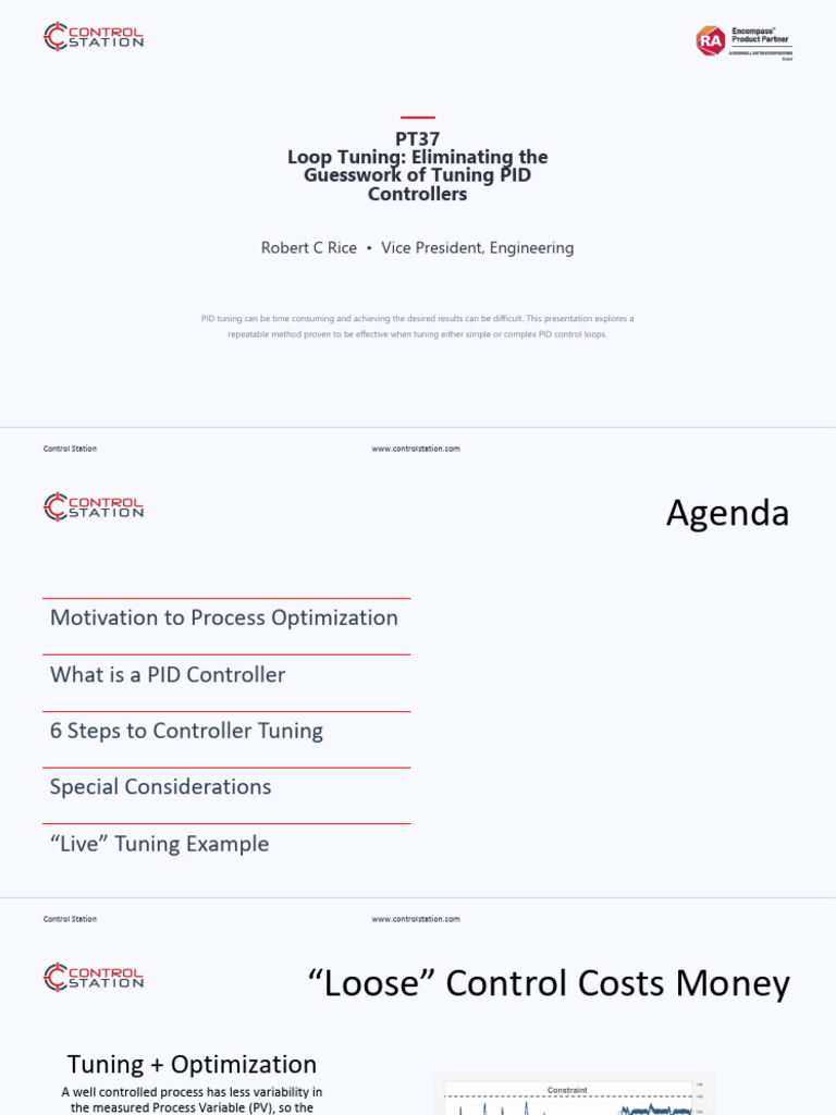 Control Station PT37 - Loop Tuning - Eliminating The Guesswork of ...