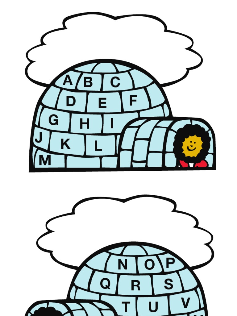 Icy Alphabet File Folder Game | PDF | Communication Design | Writing