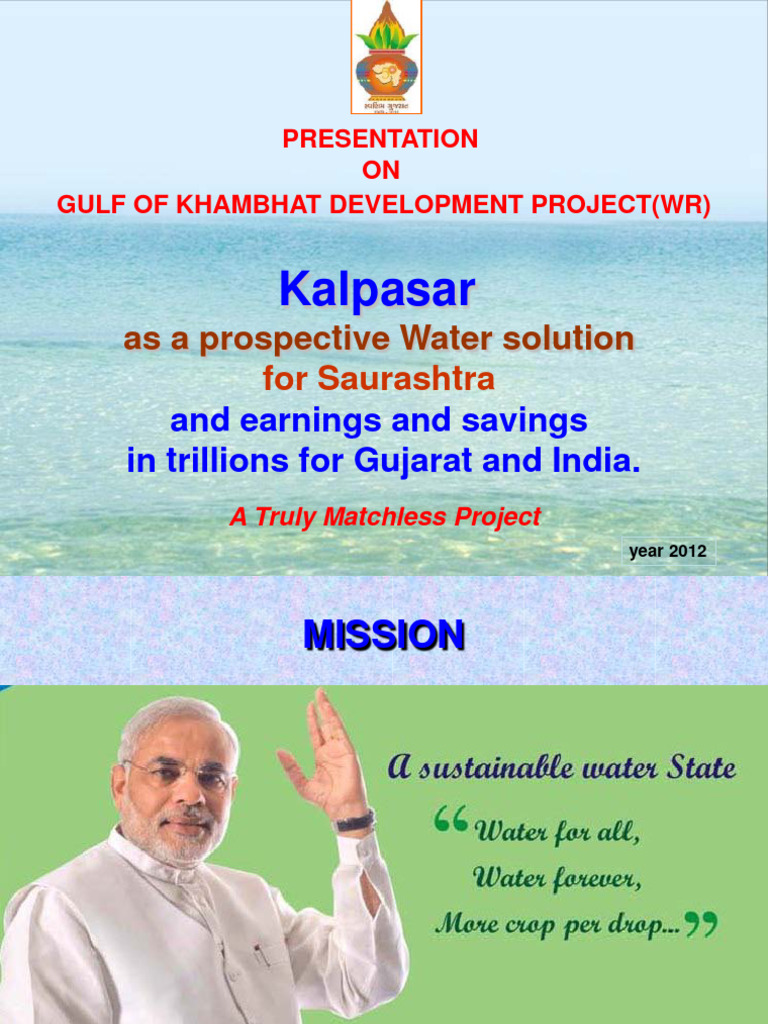 Kalpasar Yojana: Water Solution for Gujarat | PDF | Nature ...