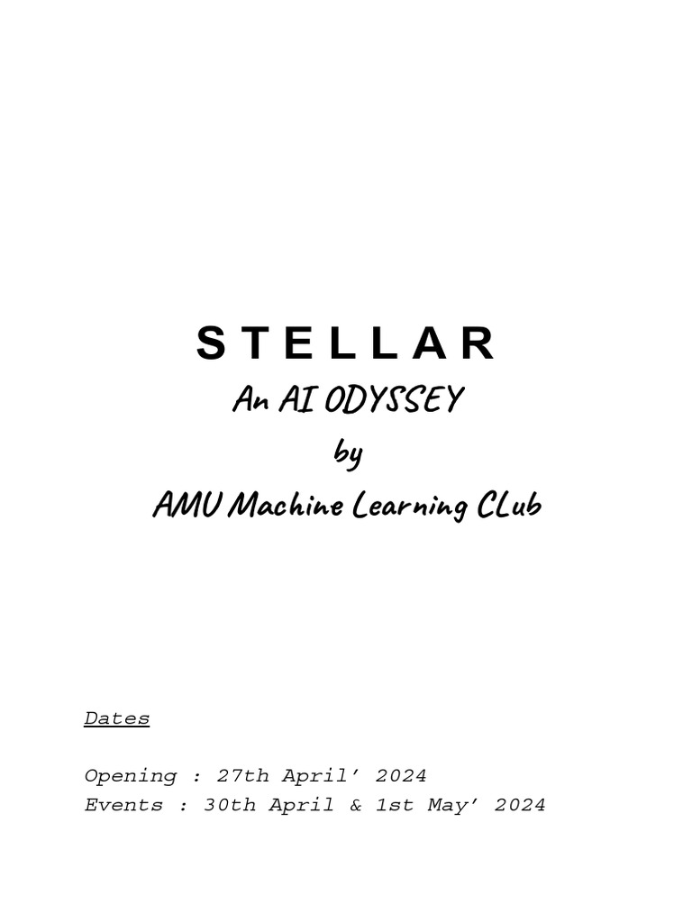 Machine Learning Club Fest 2024 | PDF | Computer Science ...