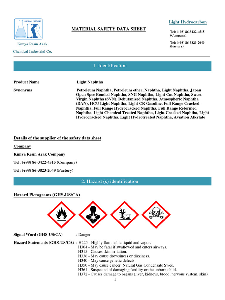 Light Hydrocarbon 002 | PDF | Combustion | Benzene