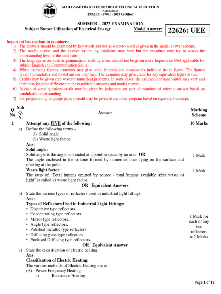 22626-2022-Summer-Model-Answer-Paper (Msbte Study Resources) | PDF ...
