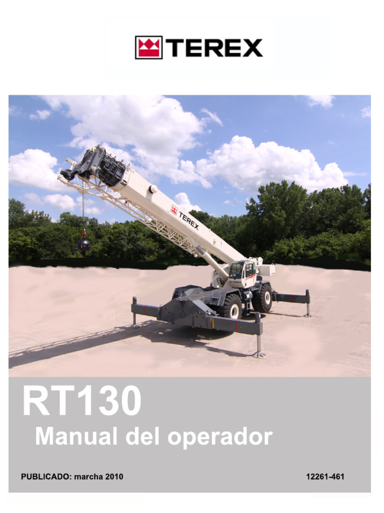 Manual Terex RT 130 | PDF | Grúa (máquina) | Administración de ...