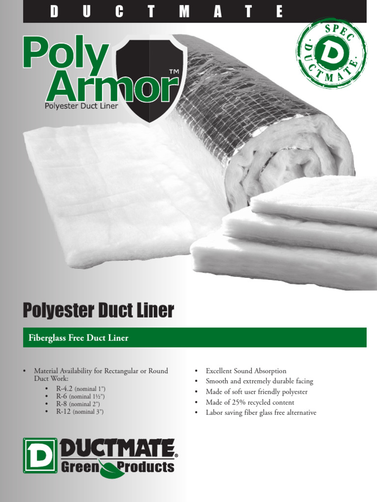 Poly Armor Spec | PDF | Duct (Flow) | Building Insulation