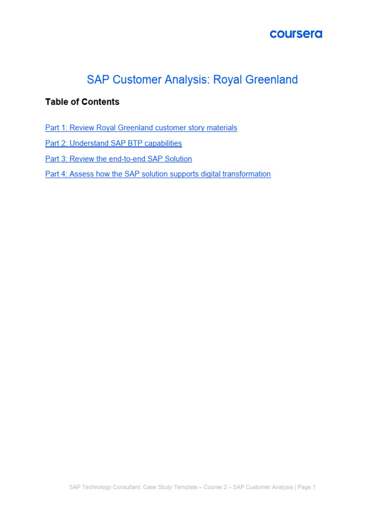 Course 2 - Case Study Assignment - SAP Customer Analysis - VM | PDF | Analytics | Mobile App