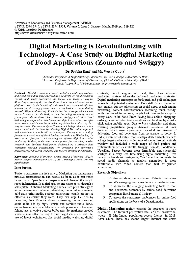 Zomato's Digital Marketing Success | PDF | Digital Marketing | Advertising
