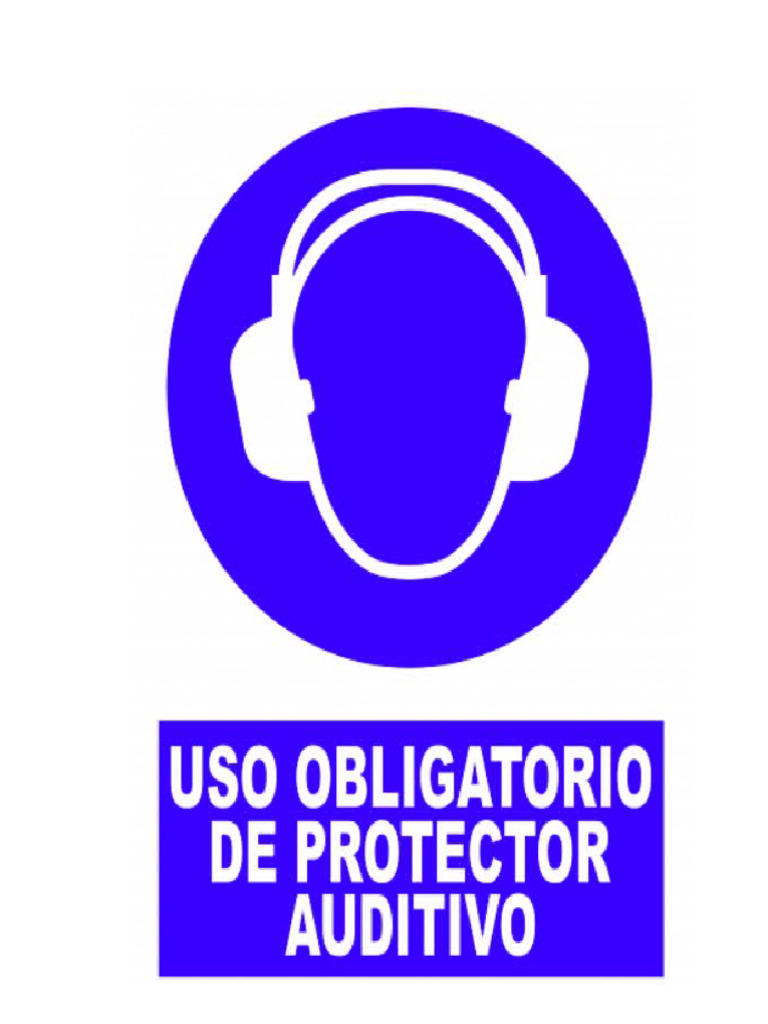 Uso Obligatorio Protector Auditivo | PDF