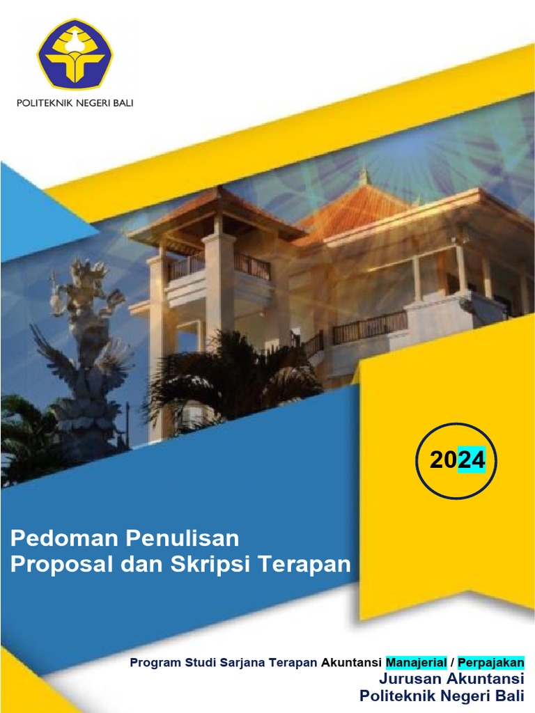 Pedoman Penulisan Proposal Dan Tugas Akhir-Skrispi 2024 | PDF