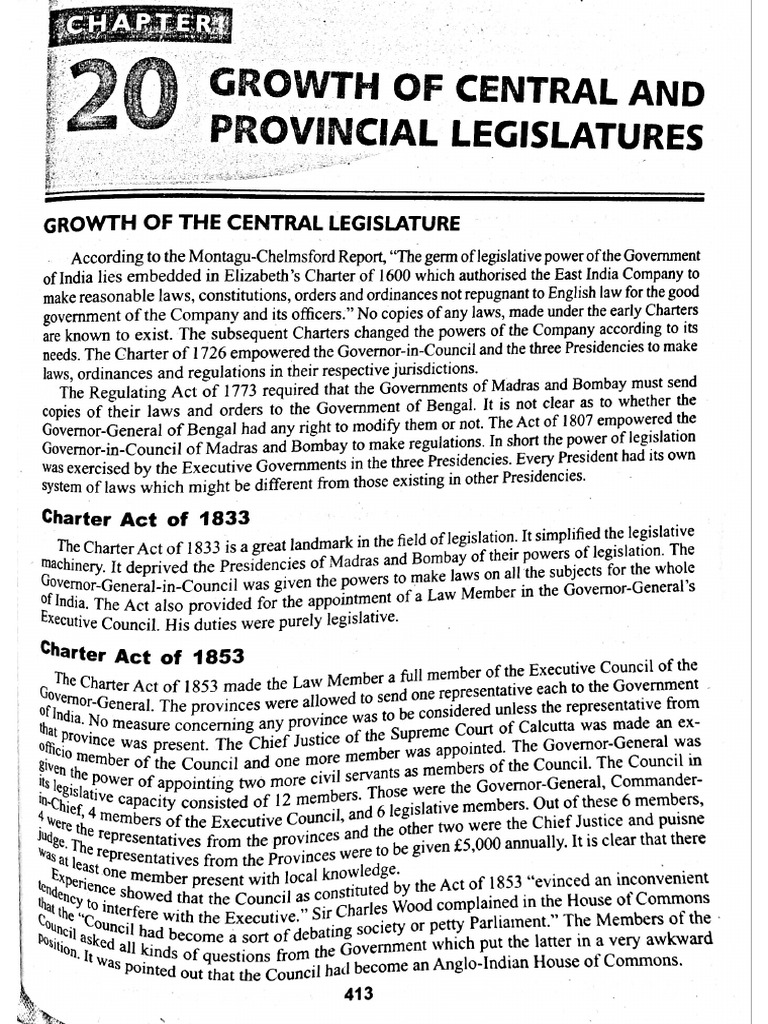 Charter Act NOTES | PDF
