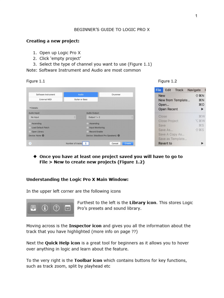 Beginner's Guide To Logic Pro X | PDF | Icon (Computing) | Software