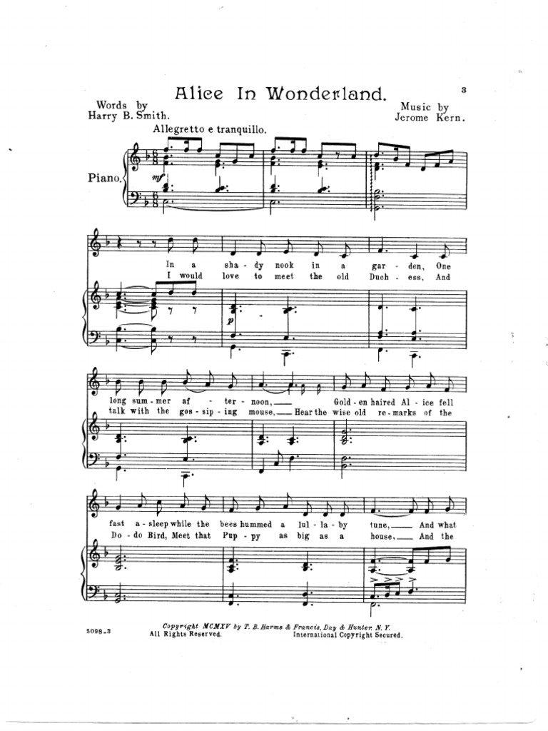 Alice at Wonderland The Musical | PDF