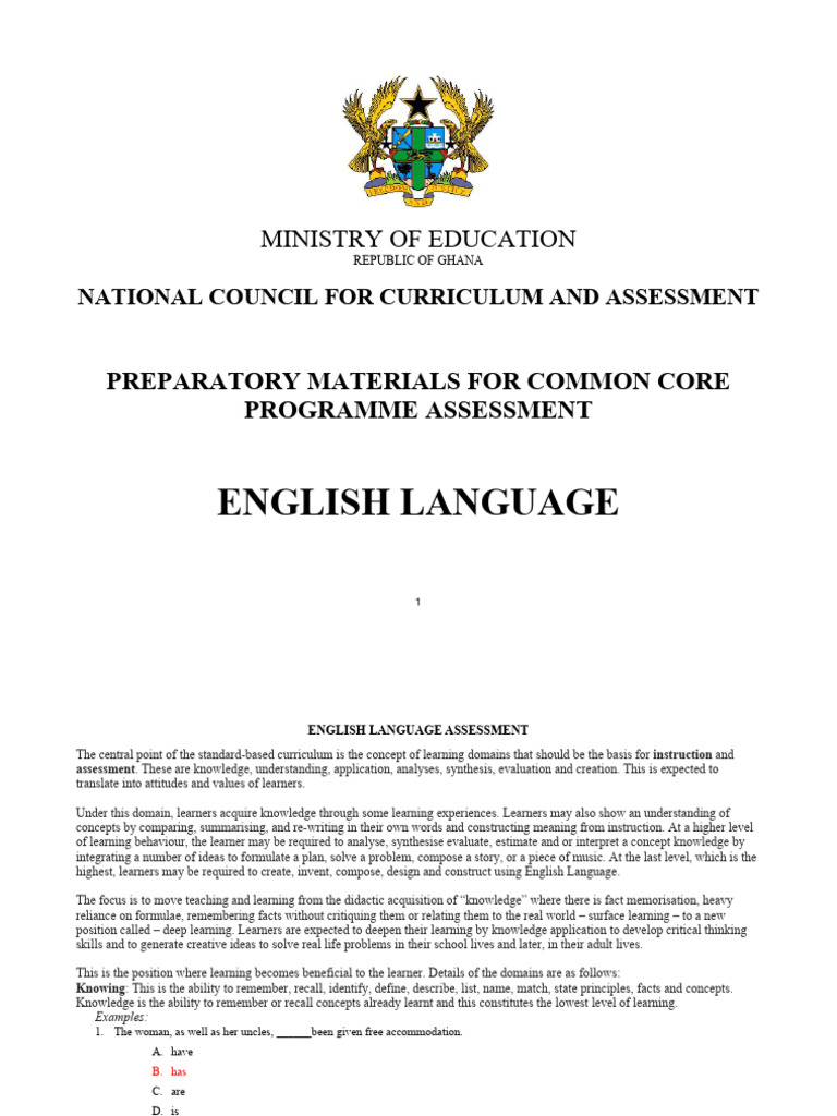 English Language Assessment Guide | PDF | Learning | Poetry