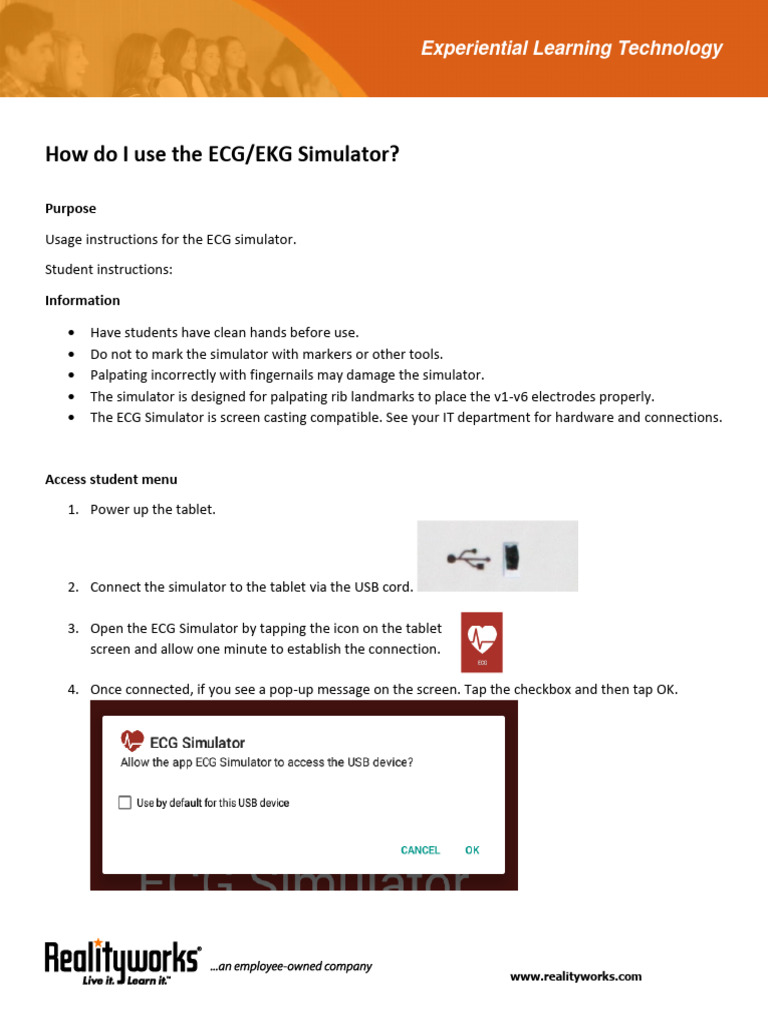 ECG Simulator Usage Instructions | PDF | Electrocardiography | Software
