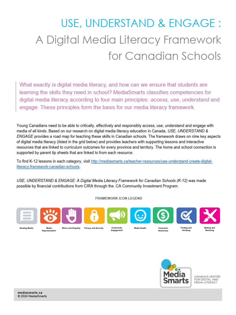 Digital Media Literacy Framework | PDF | Mass Media | Privacy