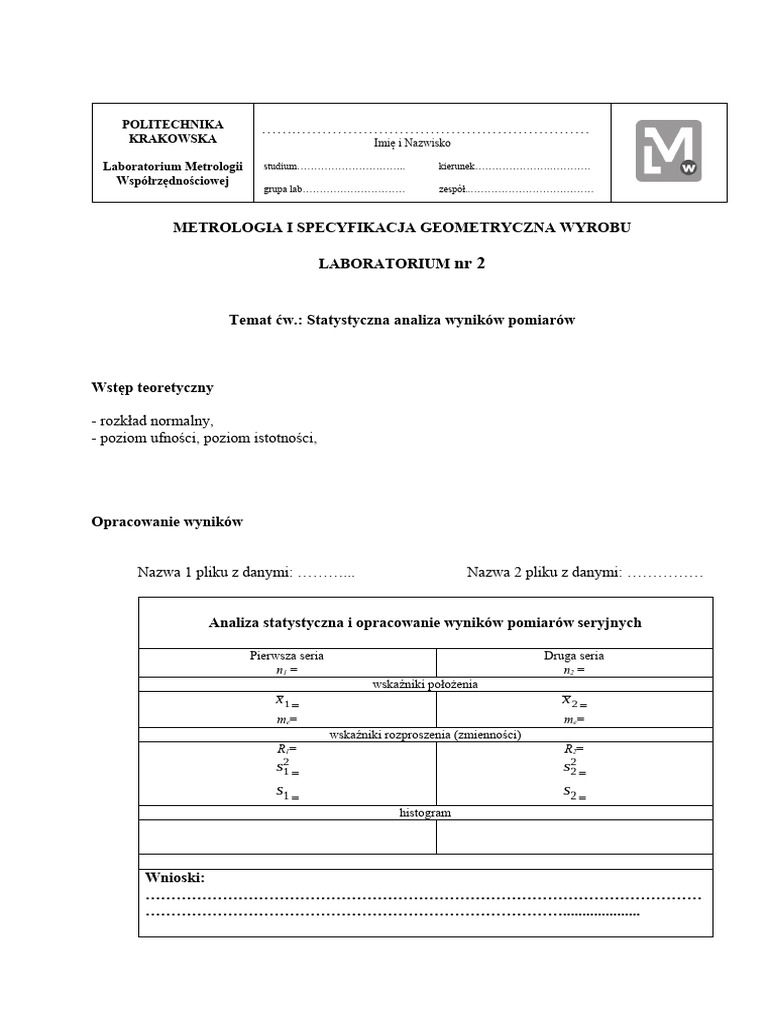 L2 - Wzor - SPR 3 | PDF
