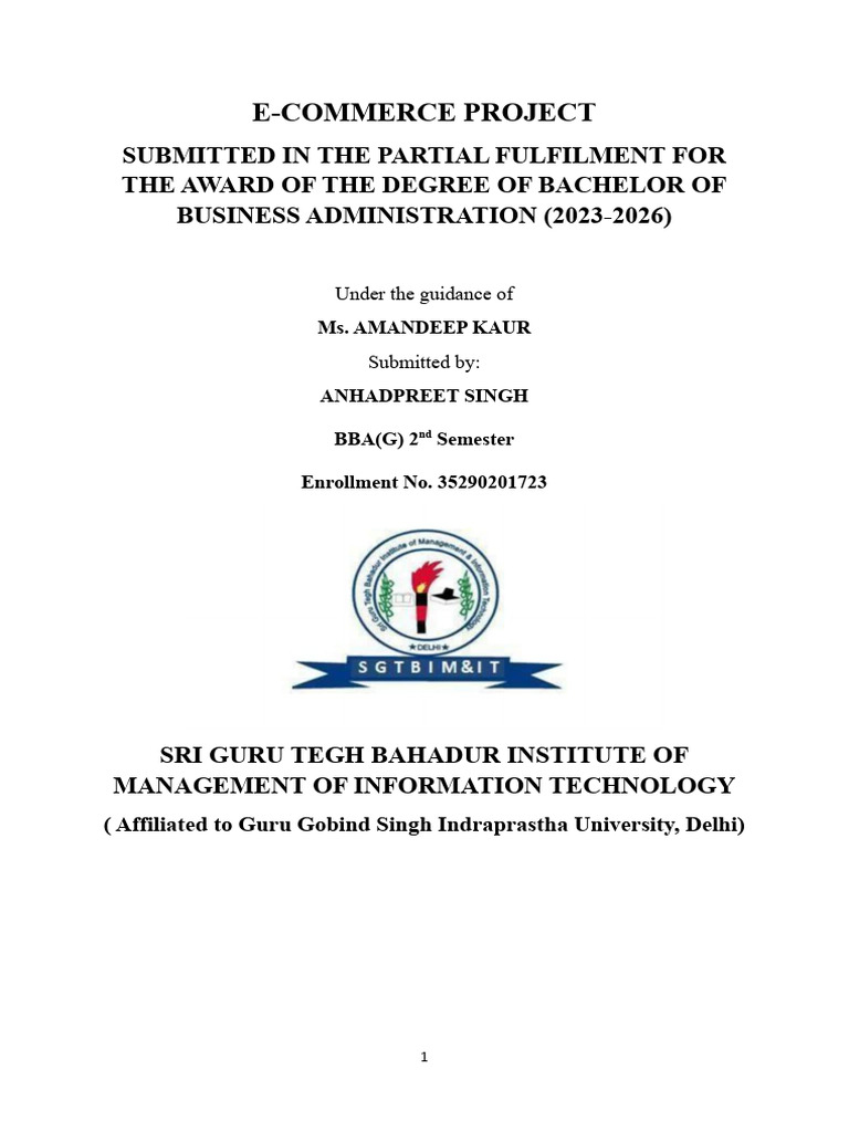 E Commerce Project | Download Free PDF | Html | Markup Language