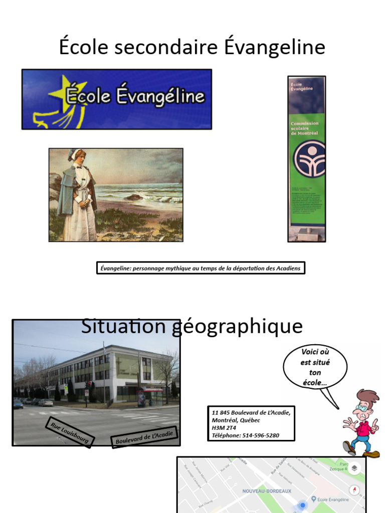 Portrait PPT École Évangeline | PDF | Acadie