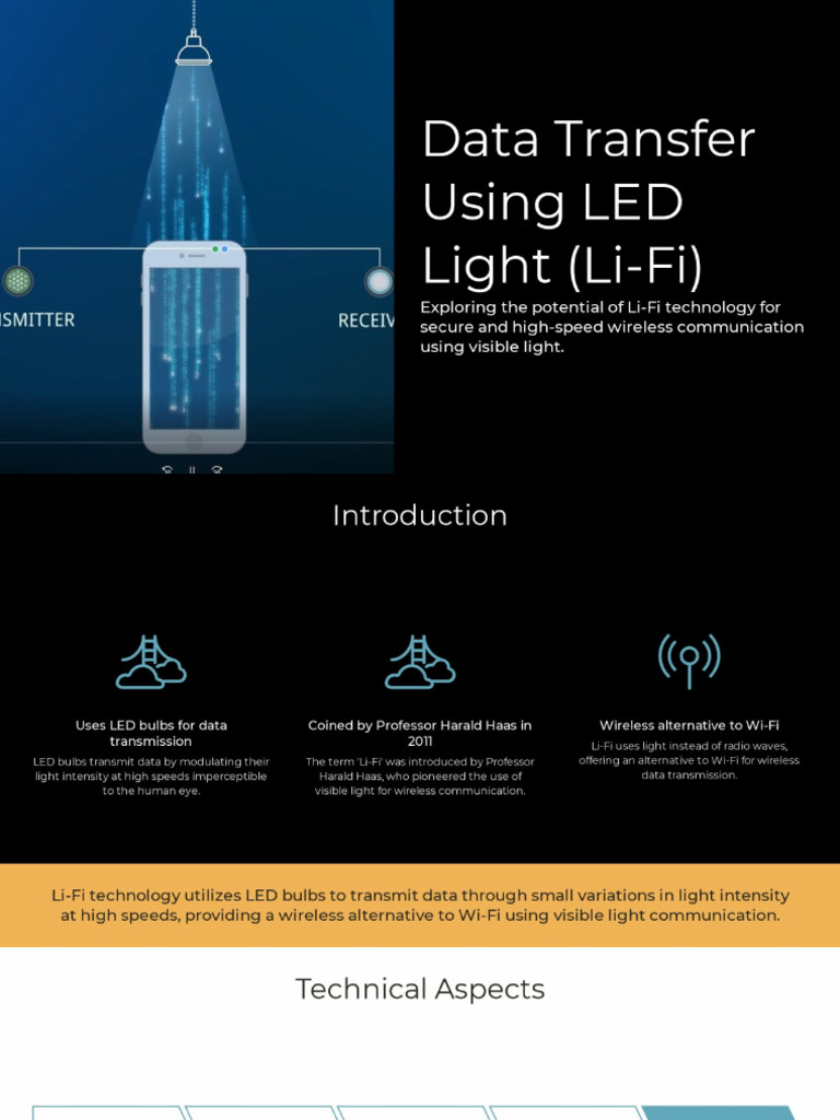 Beautiful - Ai - Data Transfer Using LED Light (Li-Fi) | PDF