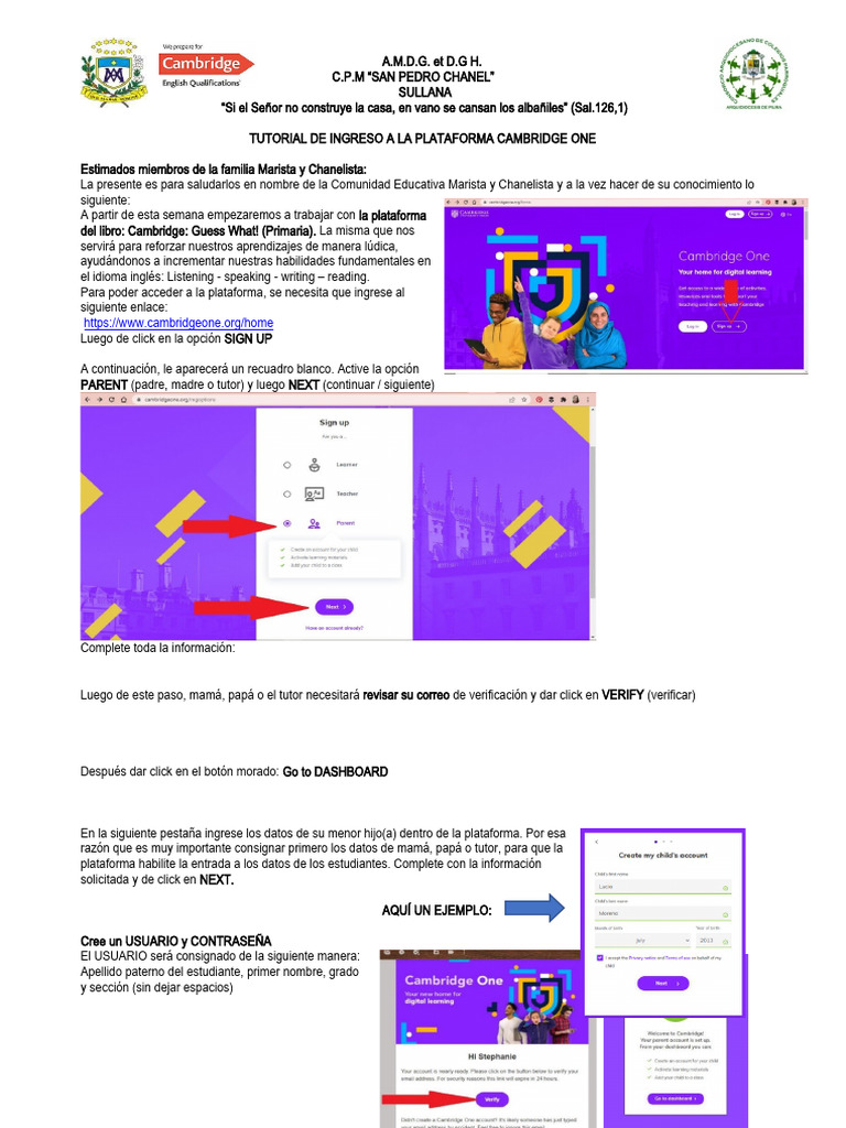 Plataforma Cambridge One - Tutorial. 4B | PDF