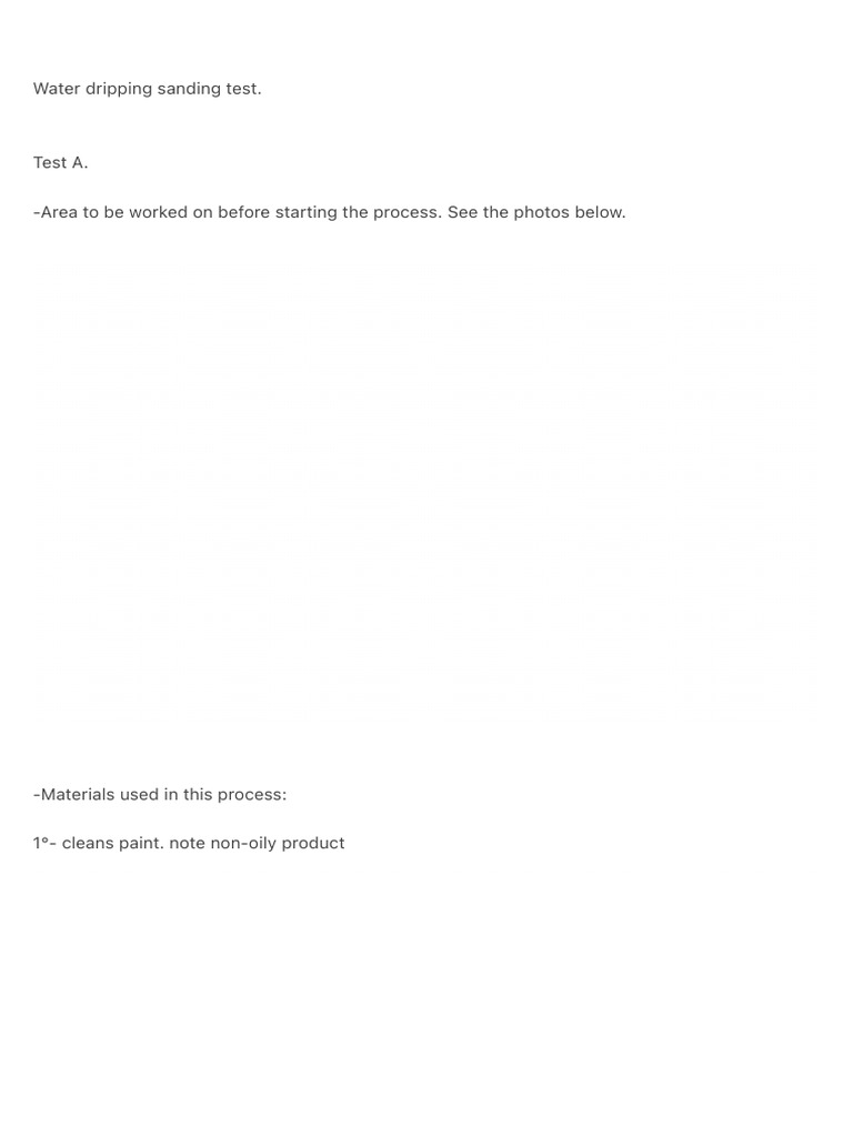 Water Dripping Sanding Test. | PDF | Conservation And Restoration ...
