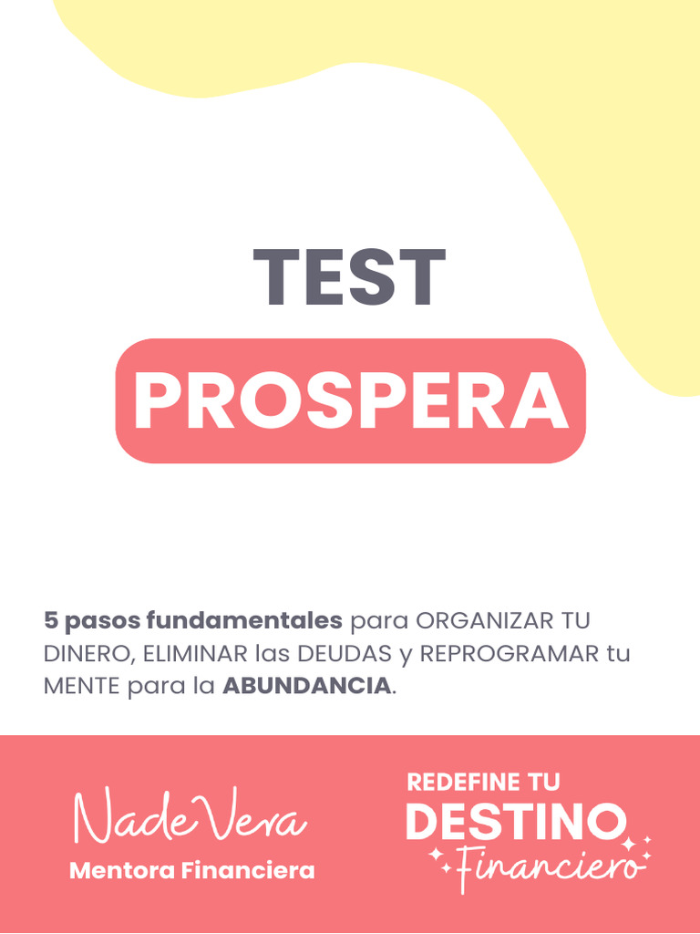 Test Prospera | PDF | Las emociones | Economias
