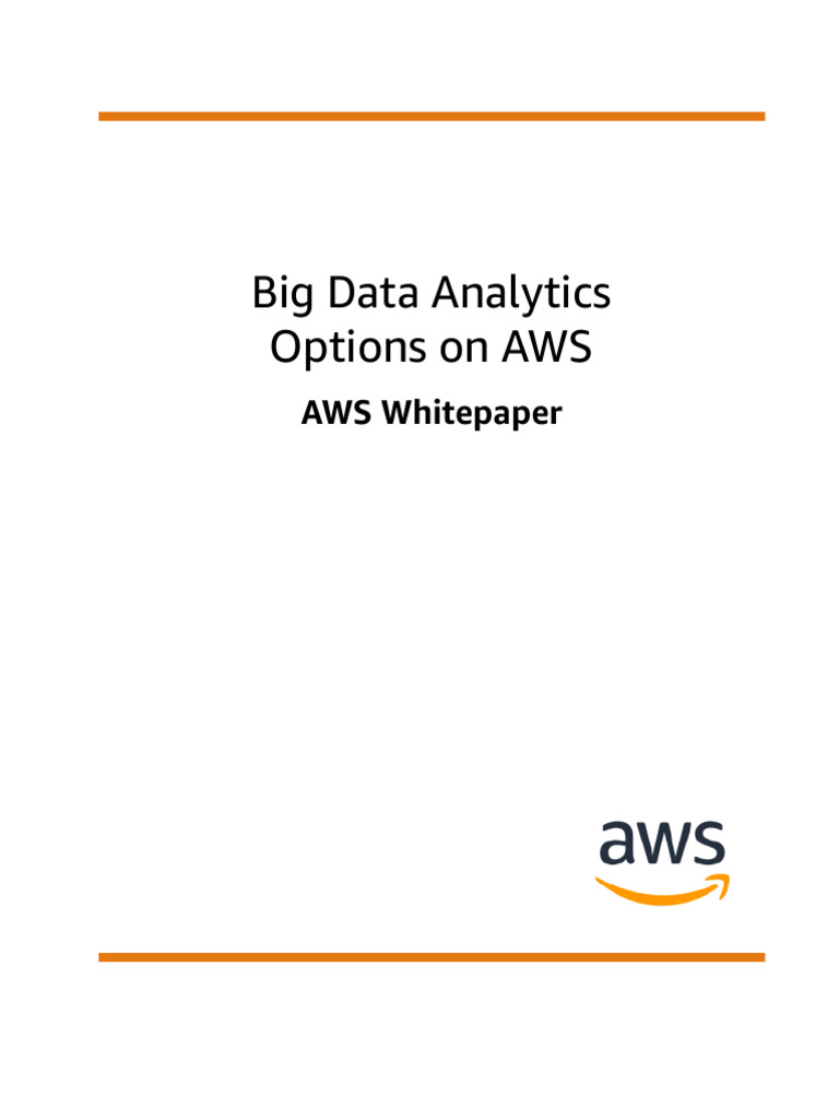 Big Data Analytics Options | PDF | Amazon Web Services | Big Data