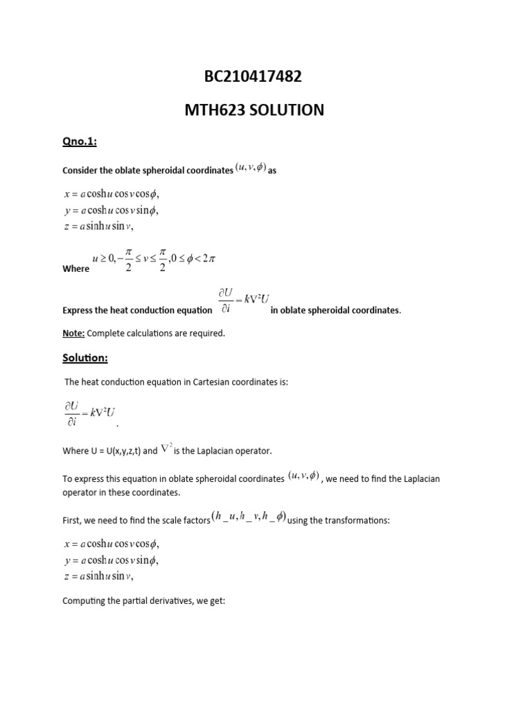 MTH623 Assignment Solution Falaq Noor | PDF