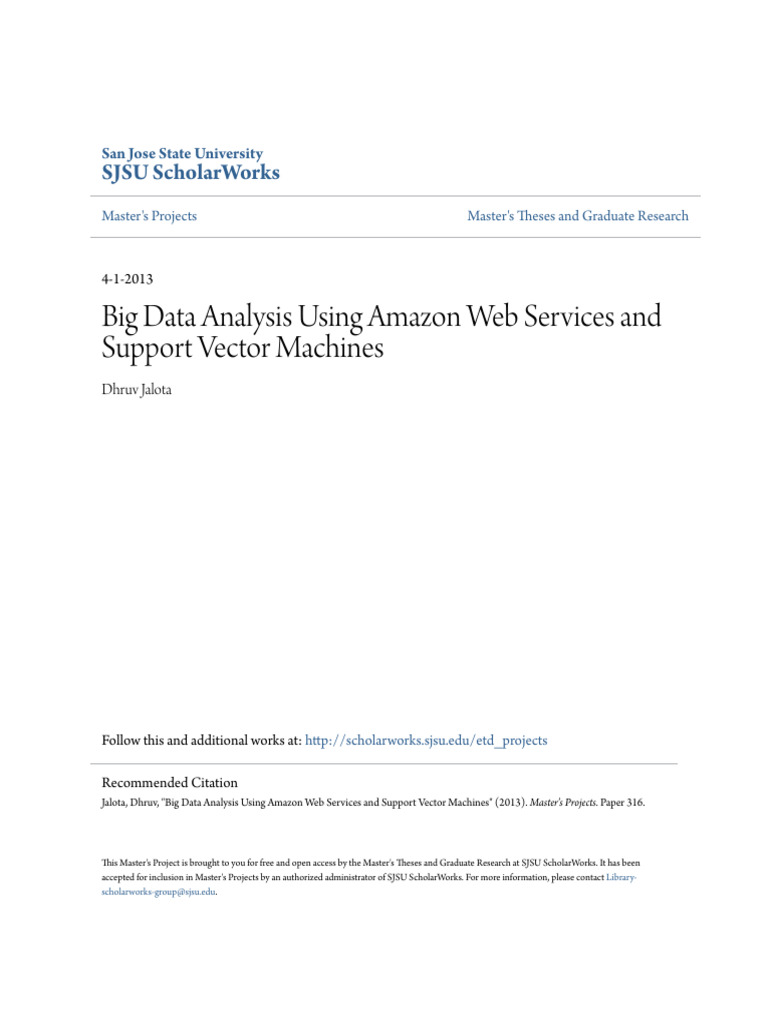 Big Data Analysis Using Amazon Web Services and Support Vector Machines | Download Free PDF ...