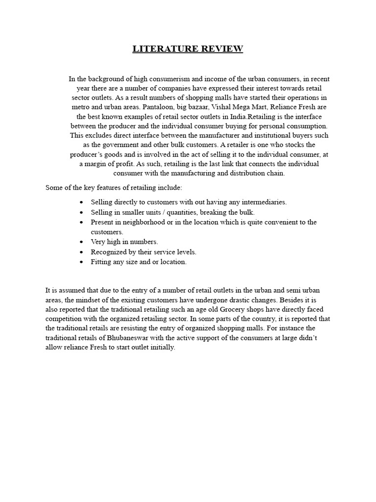 Literature Review | PDF