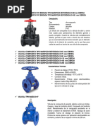 Valvula Compuerta Bridada | PDF | Ingeniería mecánica | Unión