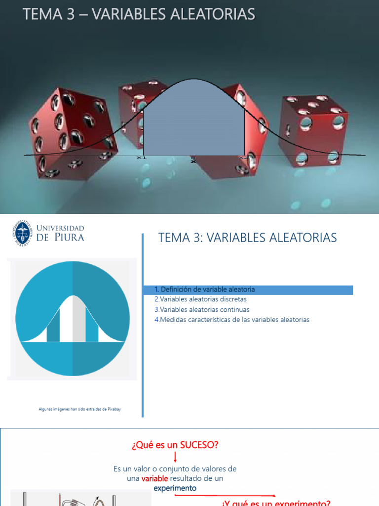 Tema 03 Diapositivas VAleatorias | Descargar gratis PDF | Teoría de probabilidad | Variable ...