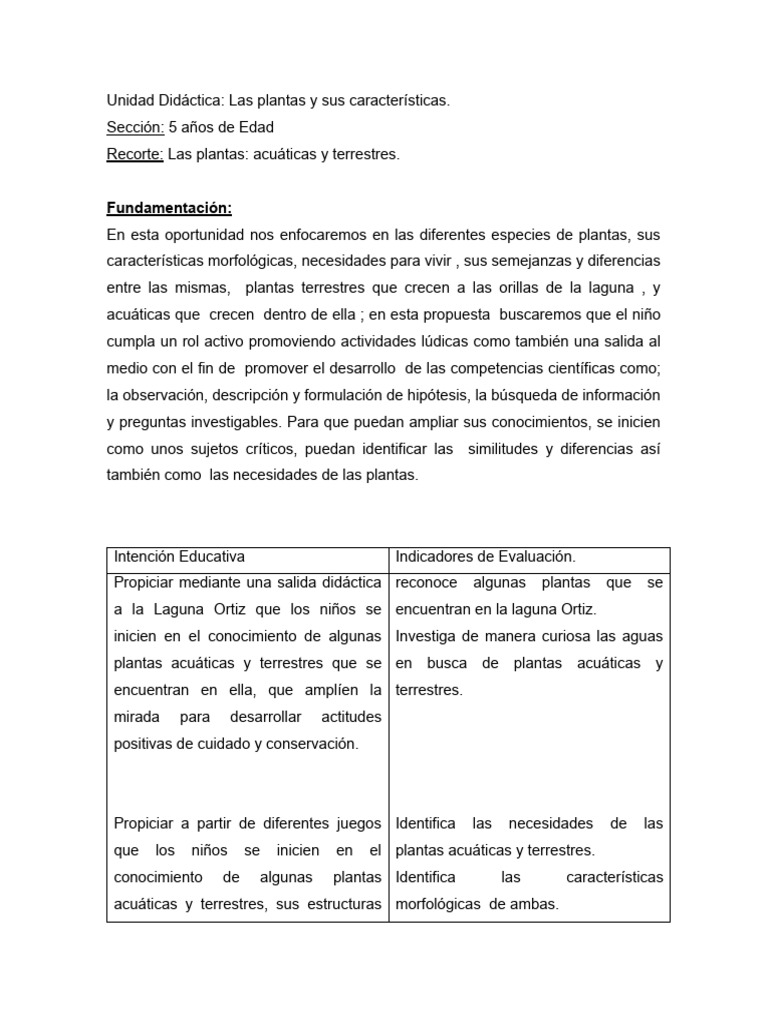 Actividades sobre Plantas para Niños | PDF | Plantas | Hoja