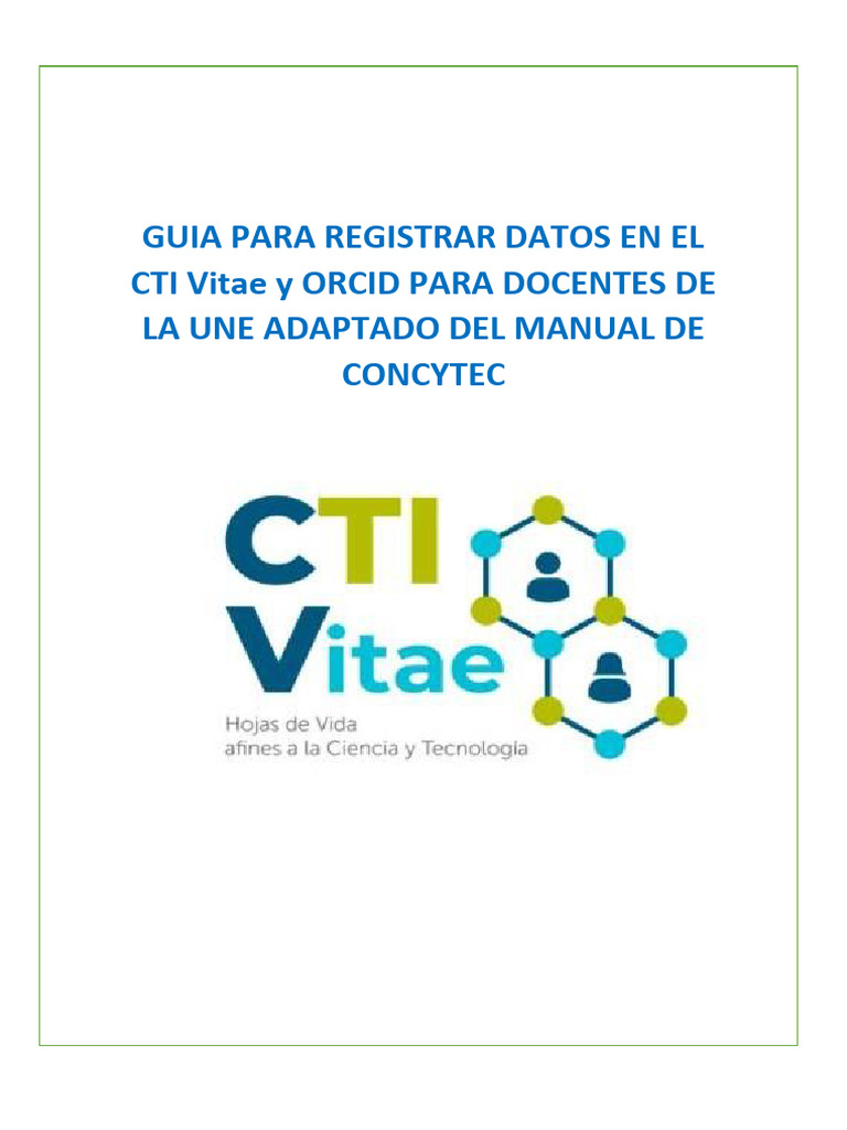 GUIA-PARA-EL-USO-DE-CTI-Vitae | PDF | Ventana (informática)