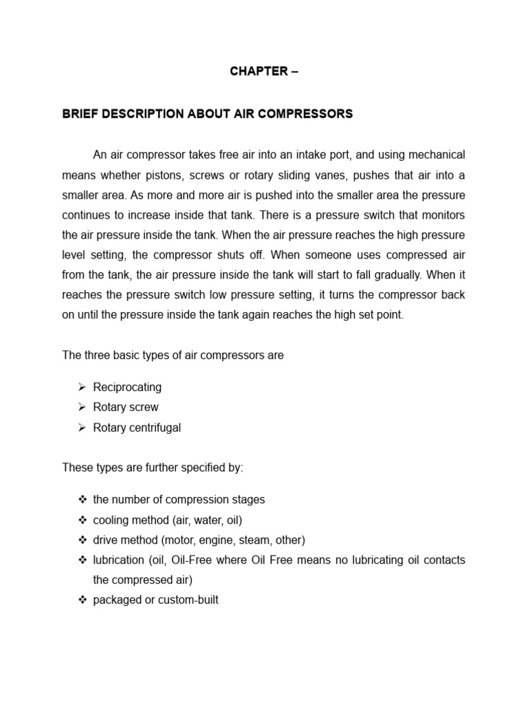 Air Compressors | PDF | Machines | Mechanical Engineering