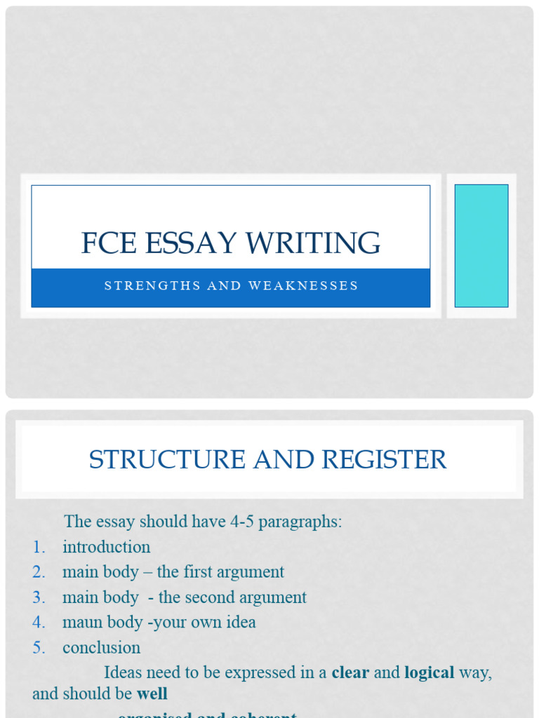 FCE Essay Writing | PDF | Argument | Essays